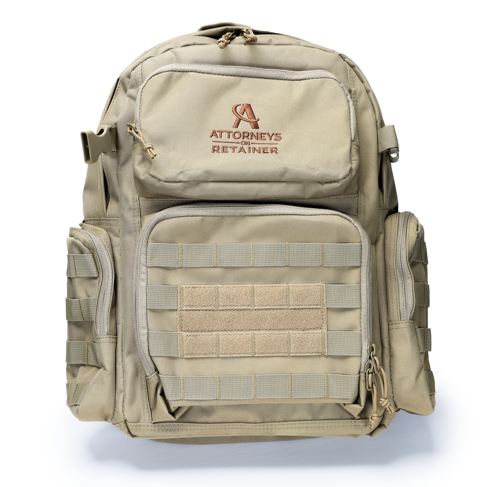 AOR Embroidered Tactical Backpack | Attorneys On Retainer – Attorneys ...